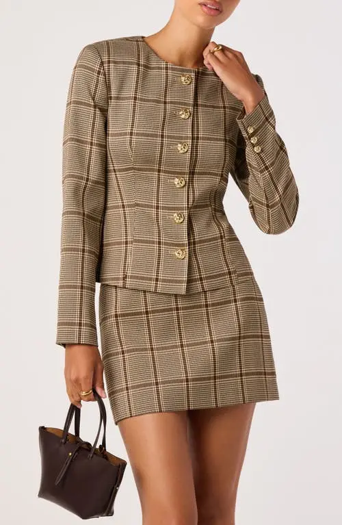 Astr The Label Remington Plaid Blazer