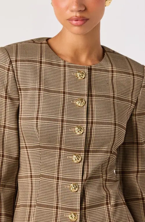 Astr The Label Remington Plaid Blazer