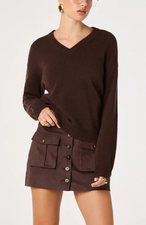 Astr The Label Becky Faux Suede Miniskirt
