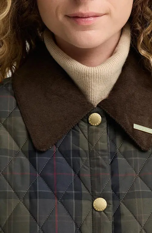 Barbour Tartan Reimagined Icon Quilted Jacket