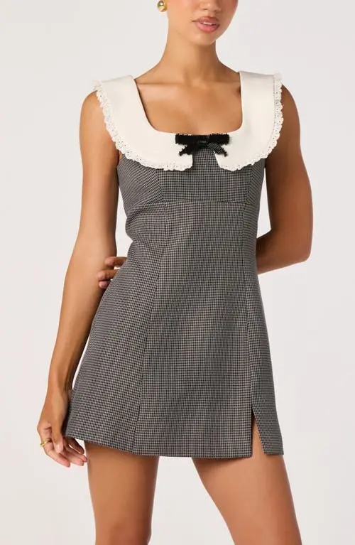 Astr The Label Betha Check Minidress