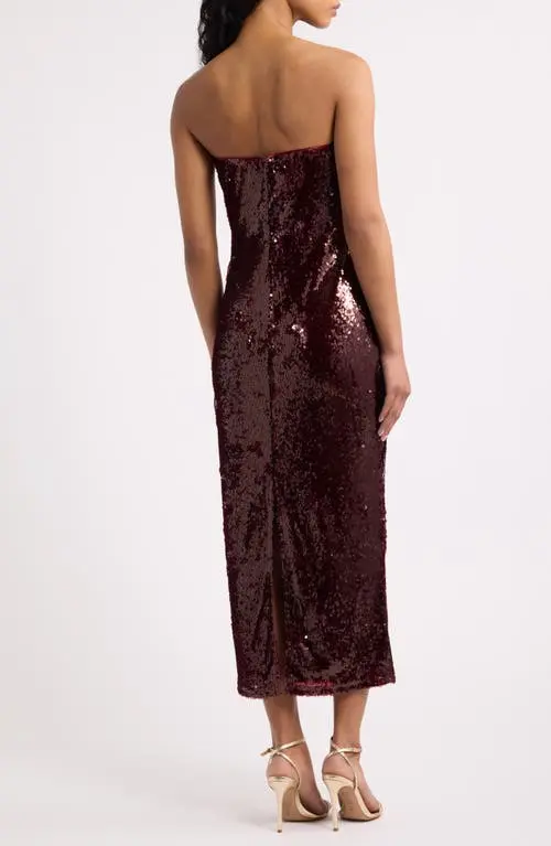 Lulus Hallie Sequin Strapless Gown