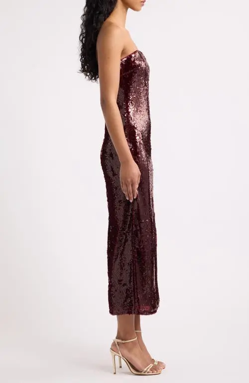 Lulus Hallie Sequin Strapless Gown