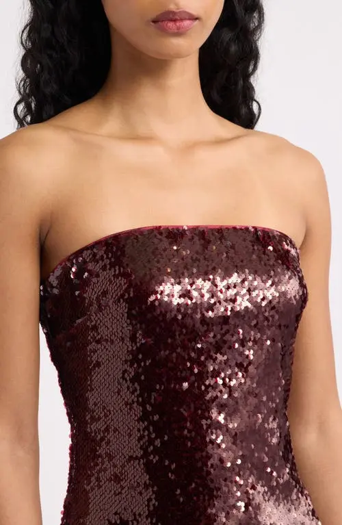Lulus Hallie Sequin Strapless Gown