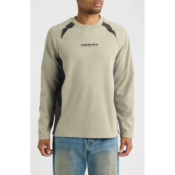 Obey Delta Knit Long Sleeve Graphic T-shirt