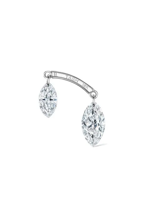MARIA TASH Floating Double Marquise Diamond Single Stud Earring