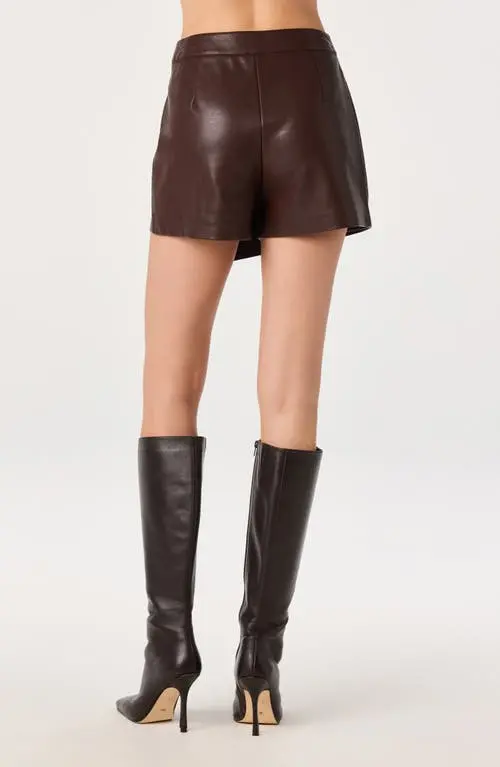 Astr The Label Oaklee Faux Leather Skort
