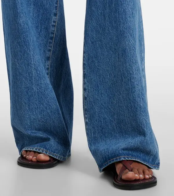SLVRLAKE Eva High-rise Wide-leg Jeans