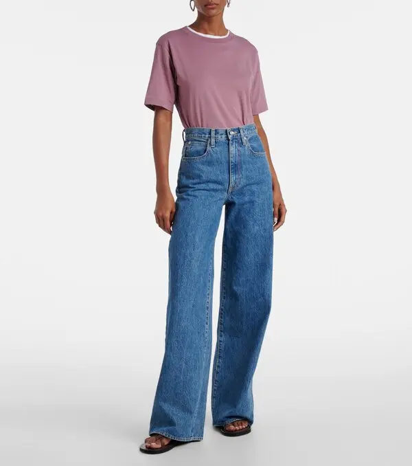 SLVRLAKE Eva High-rise Wide-leg Jeans