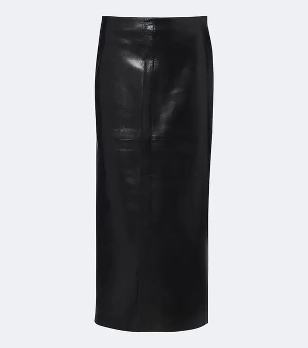 AGOLDE Hikson Leather-blend Pencil Skirt