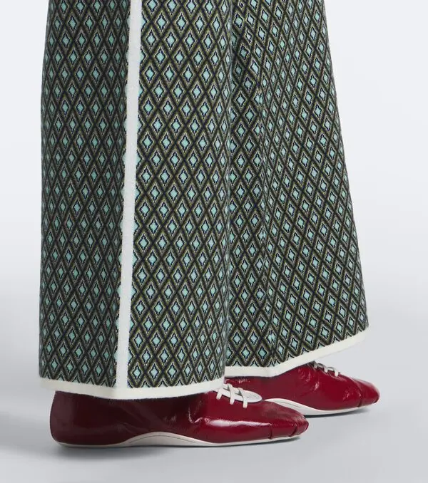 The Upside Viva Juniper Cotton-blend Wide-leg Pants
