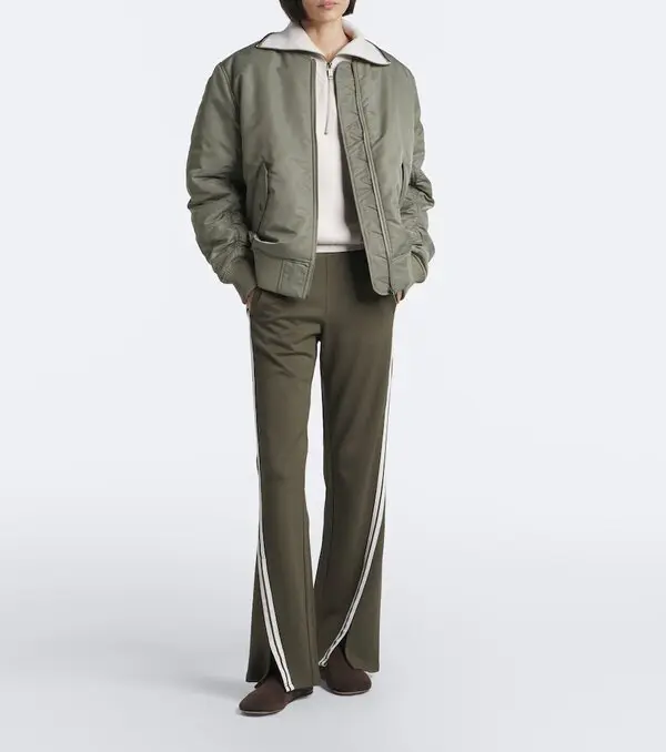 The Upside Petra Jersey Flared Pants - Green