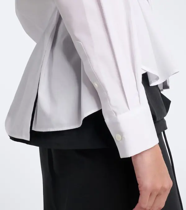 Sacai Cotton-blend Poplin Shirt