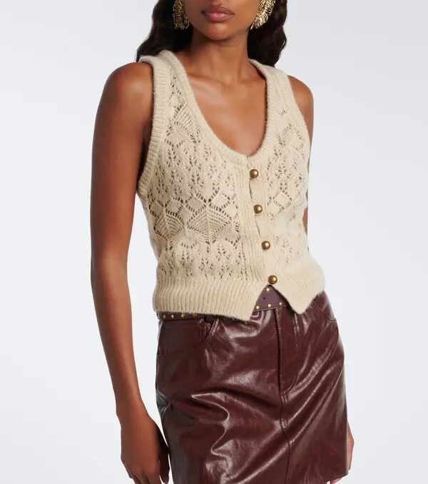 XU ZHI Open-knit Sweater Vest