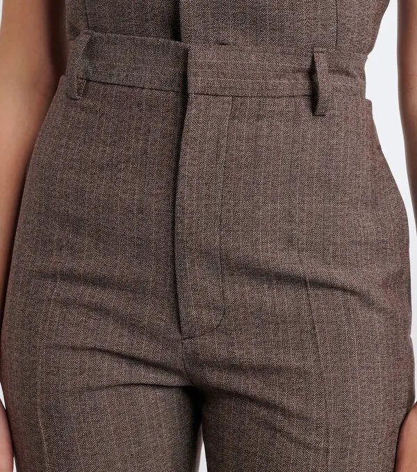 Victoria Beckham Pinstripe Straight Pants