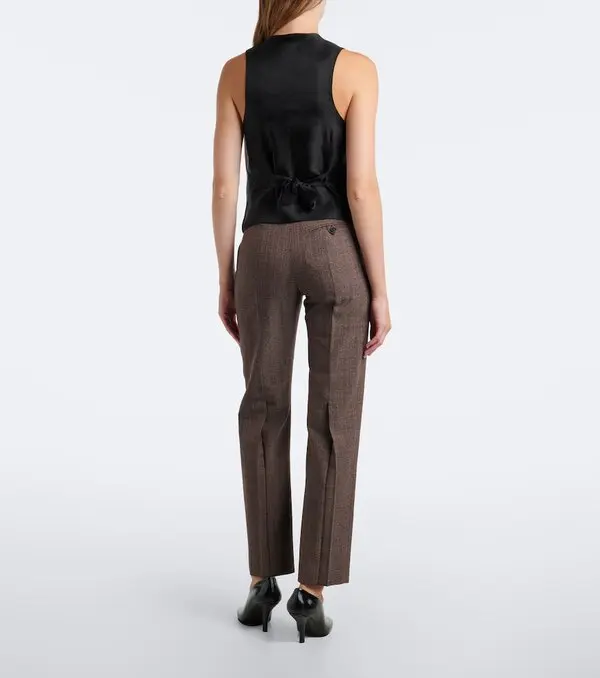 Victoria Beckham Pinstripe Straight Pants