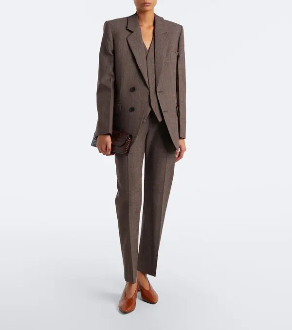 Victoria Beckham Pinstripe Straight Pants
