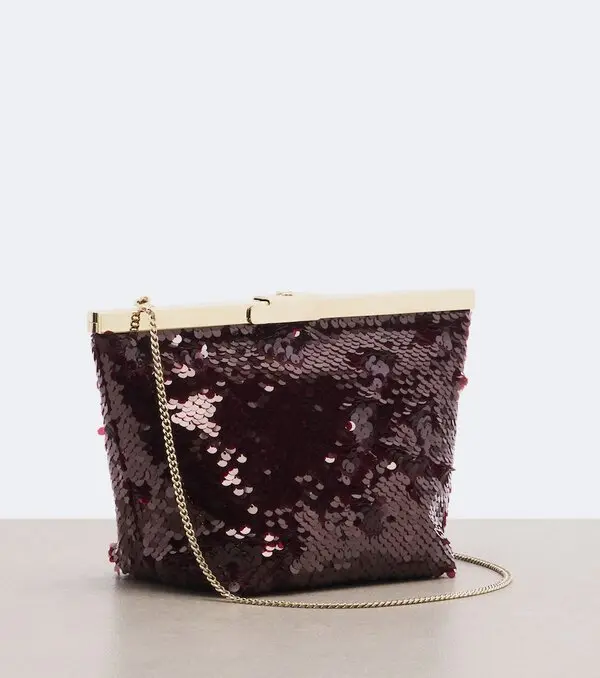 JIMMY CHOO Ganache Small Sequined Clutch