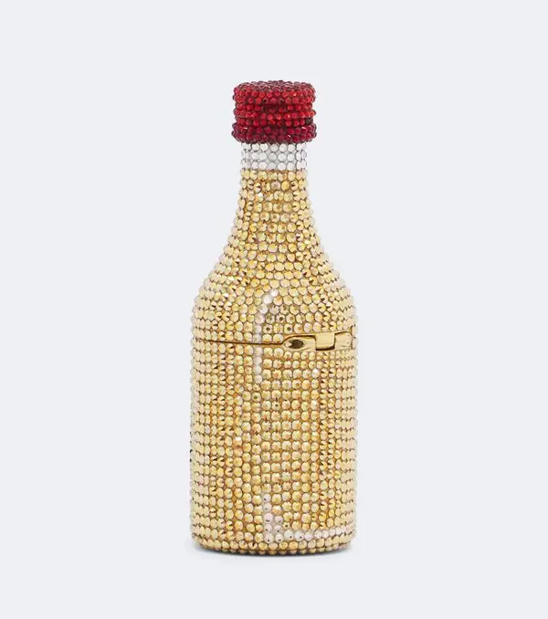 Judith Leiber Bottle Ginger Shot Mini Embellished Clutch