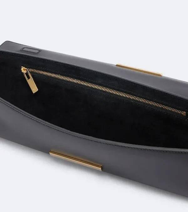 Balmain Small Leather Clutch