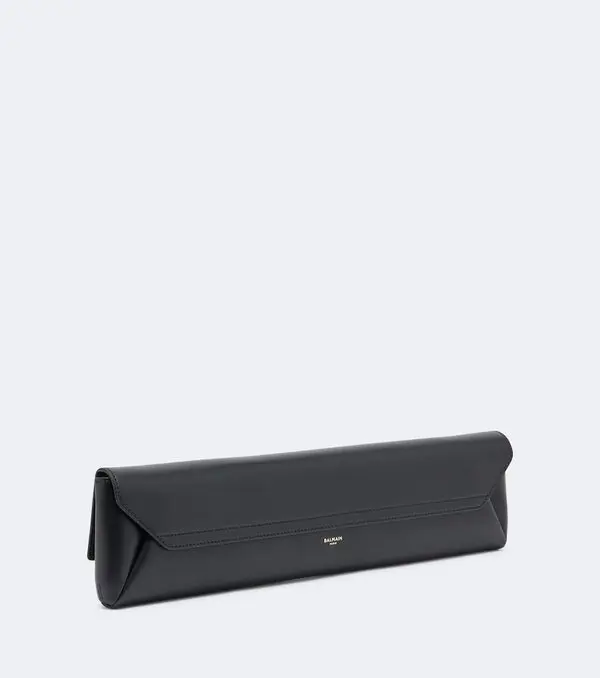 Balmain Small Leather Clutch