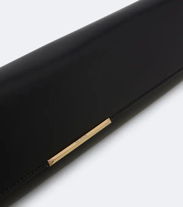 Balmain Small Leather Clutch
