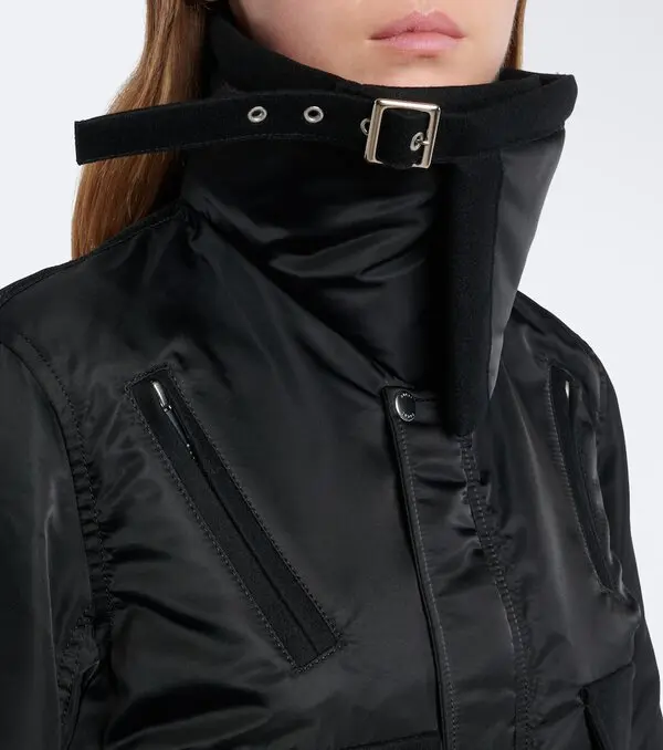 Sacai Wool-trimmed Blouson Jacket