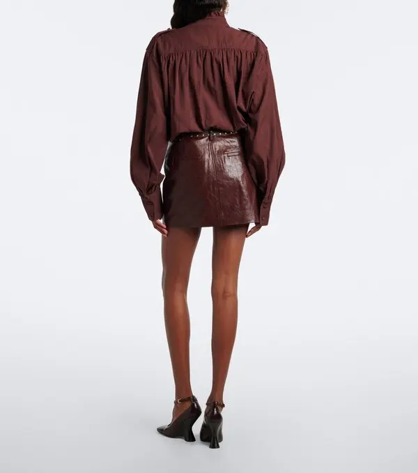 XU ZHI Belted Miniskirt