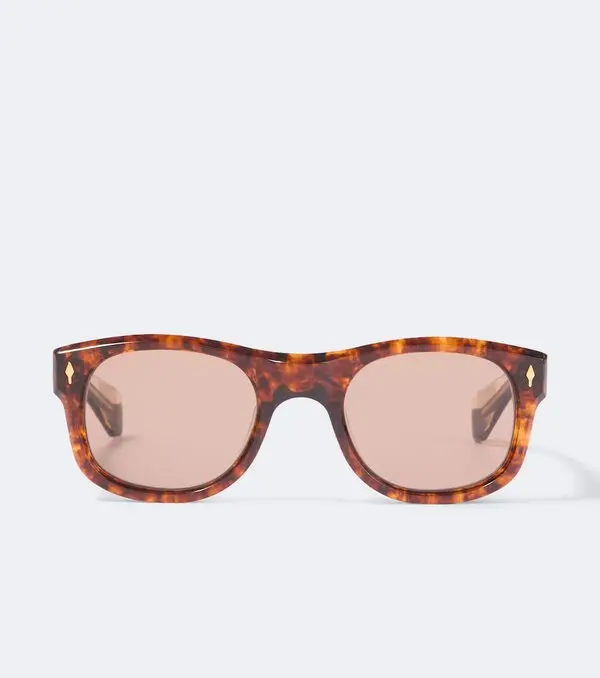 JACQUES MARIE MAGE Amilcar Square Sunglasses - Brown
