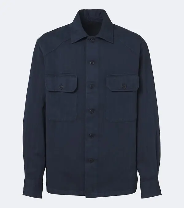 Ralph Lauren Purple Label Cotton And Linen Shirt