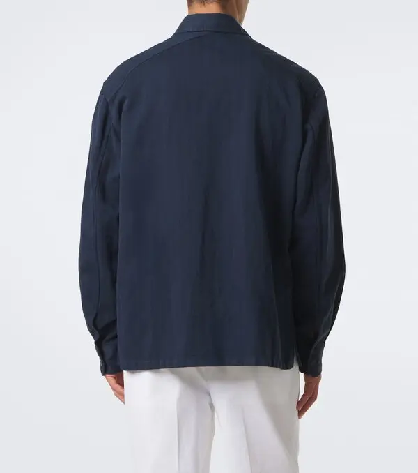 Ralph Lauren Purple Label Cotton And Linen Shirt