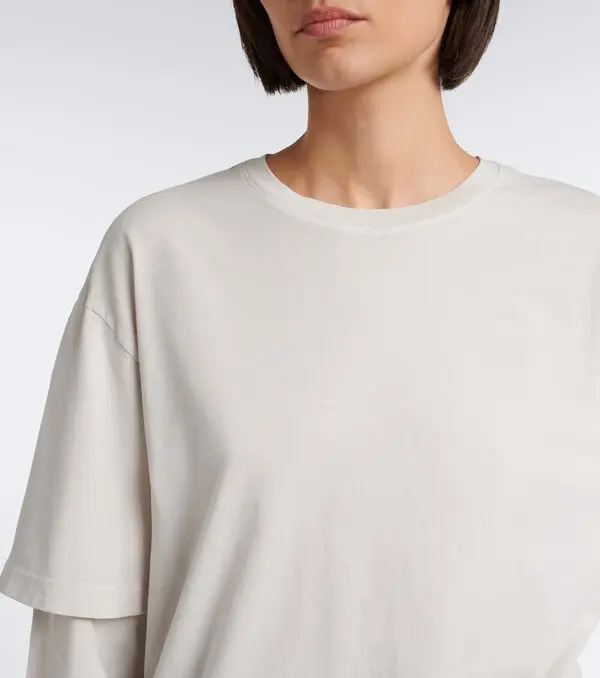 AGOLDE Lois Layered Cotton Jersey T-shirt