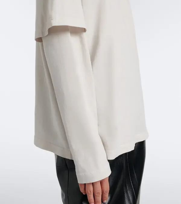 AGOLDE Lois Layered Cotton Jersey T-shirt