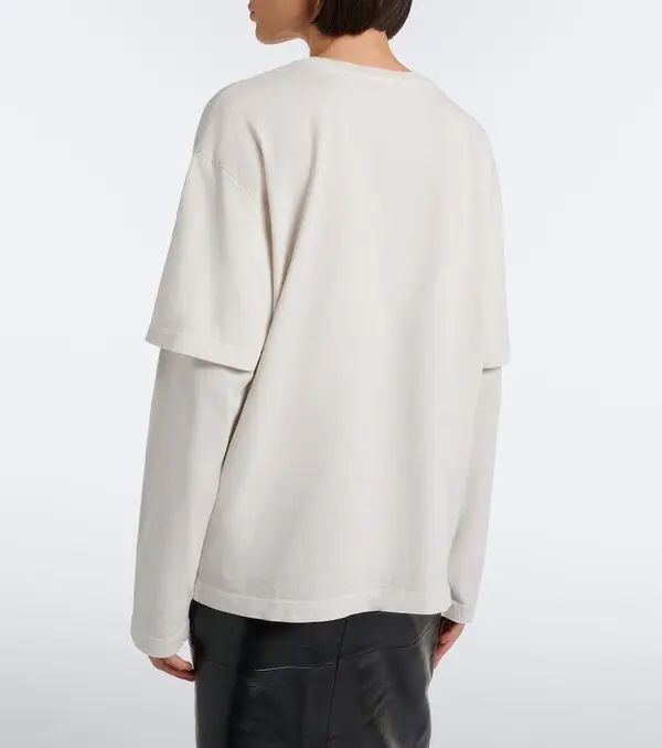 AGOLDE Lois Layered Cotton Jersey T-shirt