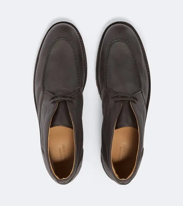 John Lobb Leather Desert Boots - Brown