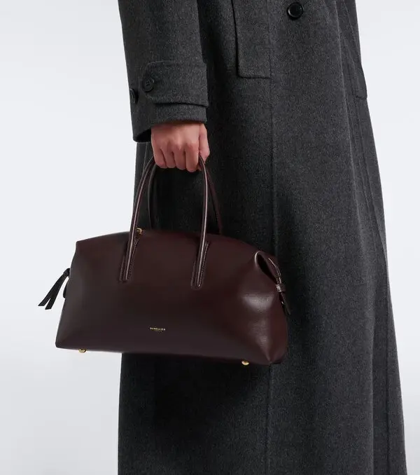 DEMELLIER Stockholm Midi Leather Top-handle Bag