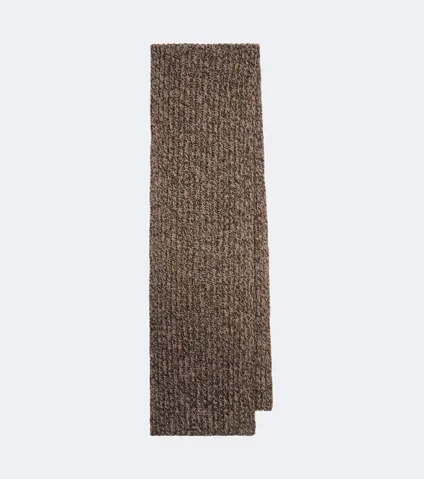 Agnona Wool And Cashmere Scarf - Brown
