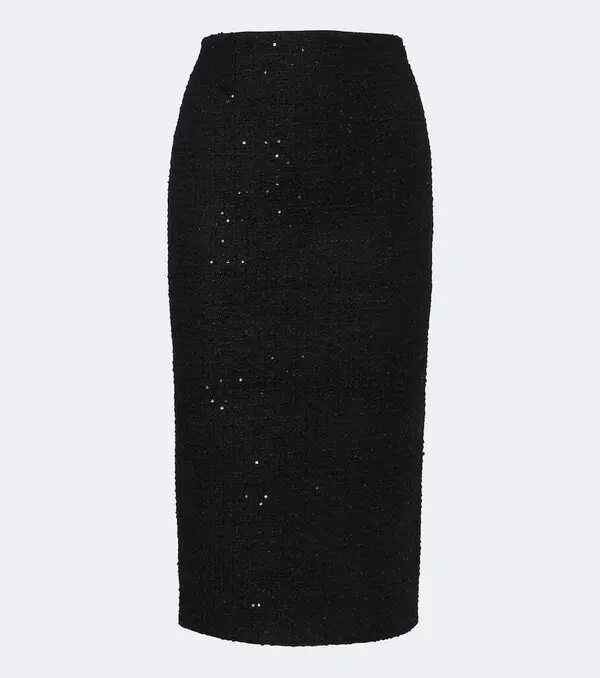 Roland Mouret Sequined Bouclé Pencil Skirt