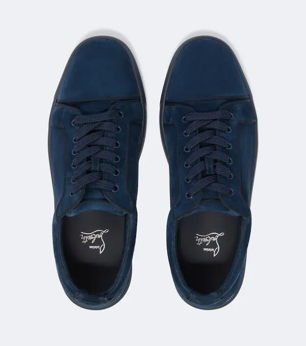 CHRISTIAN LOUBOUTIN Louis Jr Canopy Suede Sneakers