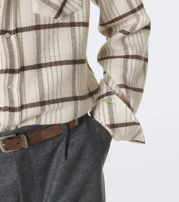 GOD'S TRUE CASHMERE Expedition Cashmere Shirt With Rose Quartz