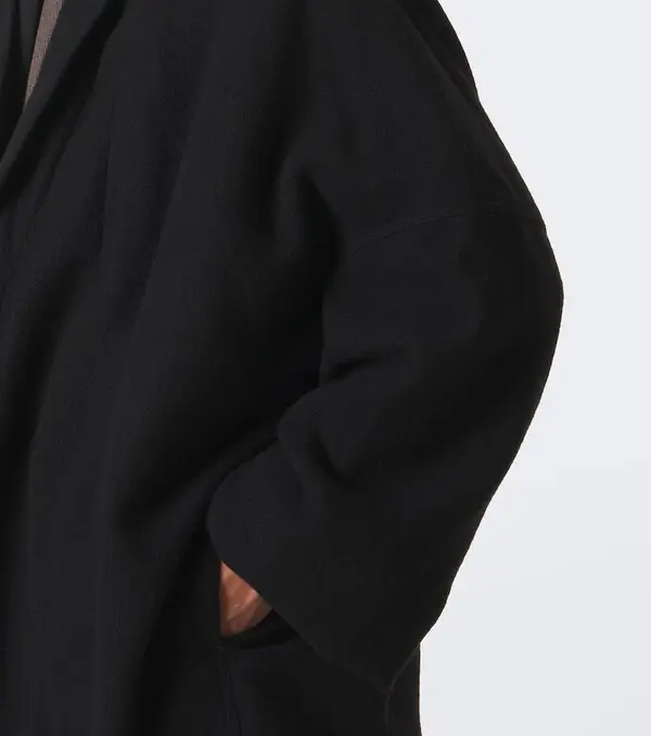Rick Owens Poiret Virgin Wool Coat