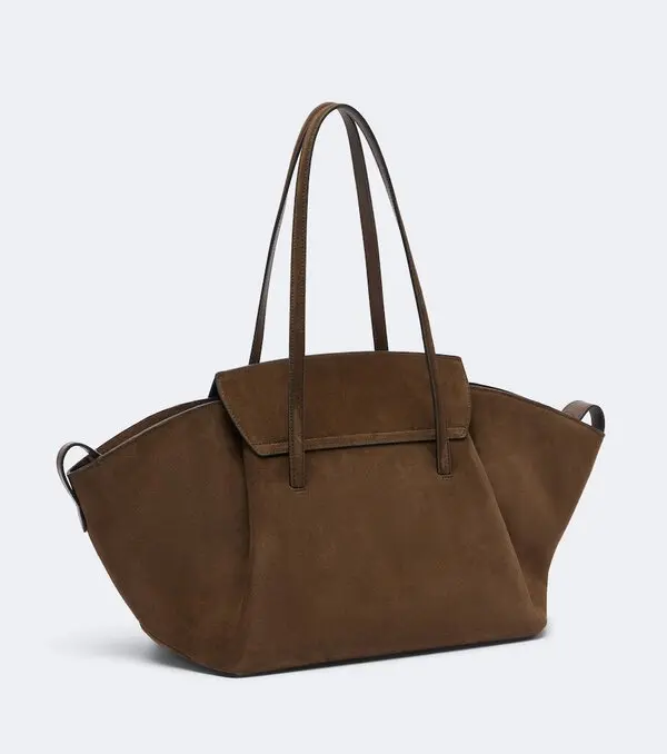 DEMELLIER Brooklyn Large Suede Shoulder Bag