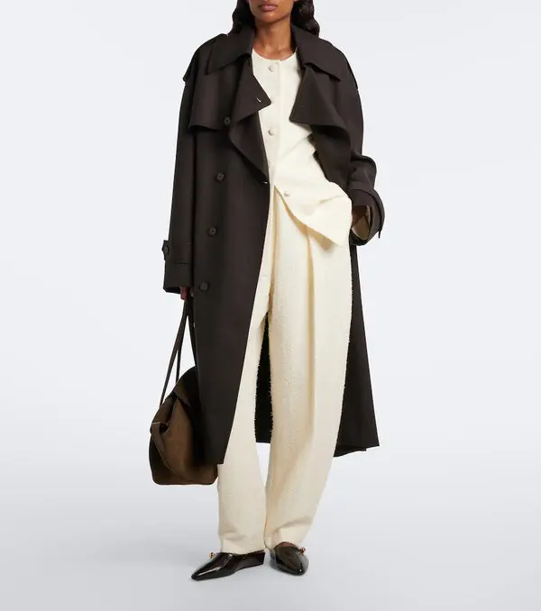 DEMELLIER Brooklyn Large Suede Shoulder Bag