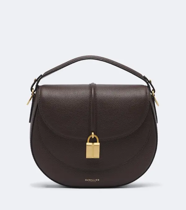 DEMELLIER Siena Saddle Small Leather Crossbody Bag