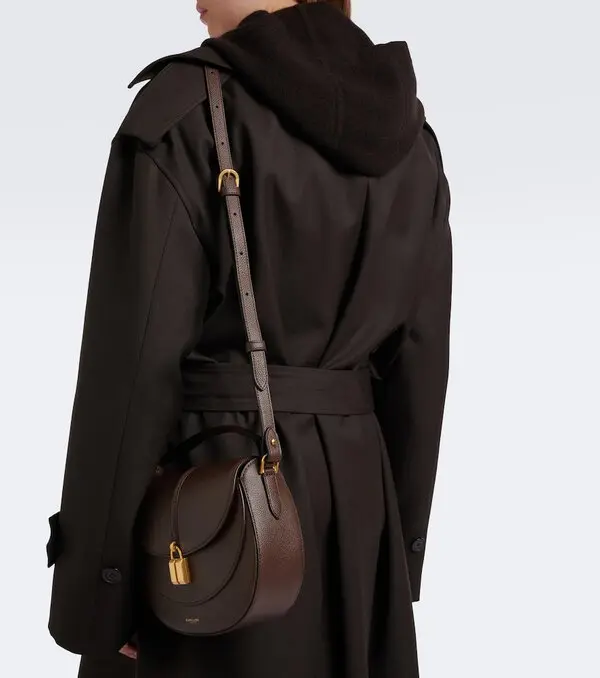 DEMELLIER Siena Saddle Small Leather Crossbody Bag