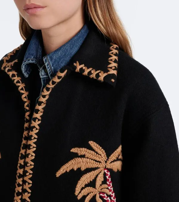 Alanui Remember Me Embroidered Virgin Wool Jacket