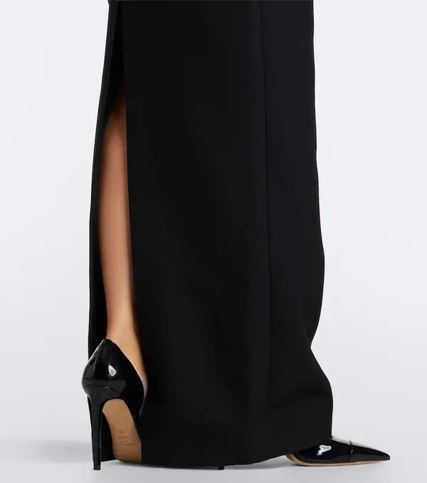 Roland Mouret Embellished Crêpe Halterneck Gown