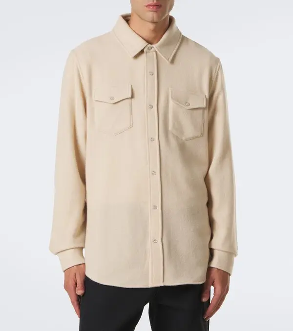 GOD'S TRUE CASHMERE Cashmere Shirt With Rose Quartz