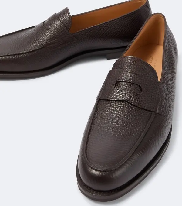 John Lobb Lopez Leather Penny Loafers