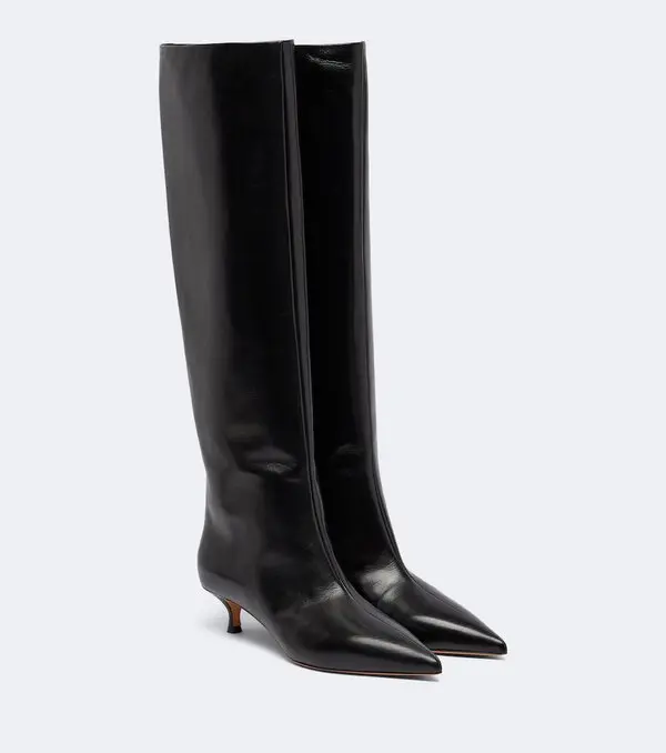 Le Monde Beryl Le Monde Béryl Babouche Leather Knee-high Boots